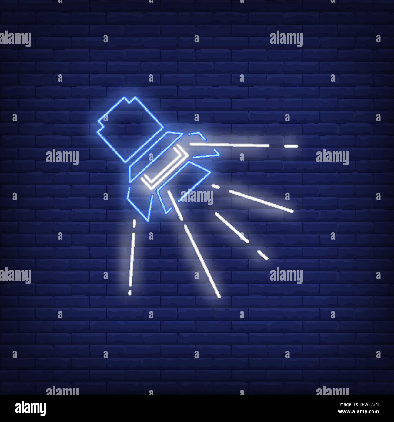 Cinema spotlight neon sign Stock Vector Image & Art - Alamy