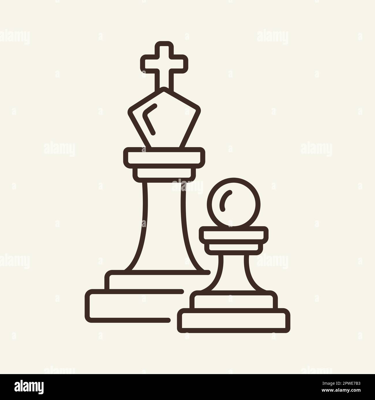 Chess vector icon editable Stock Vector Images - Alamy