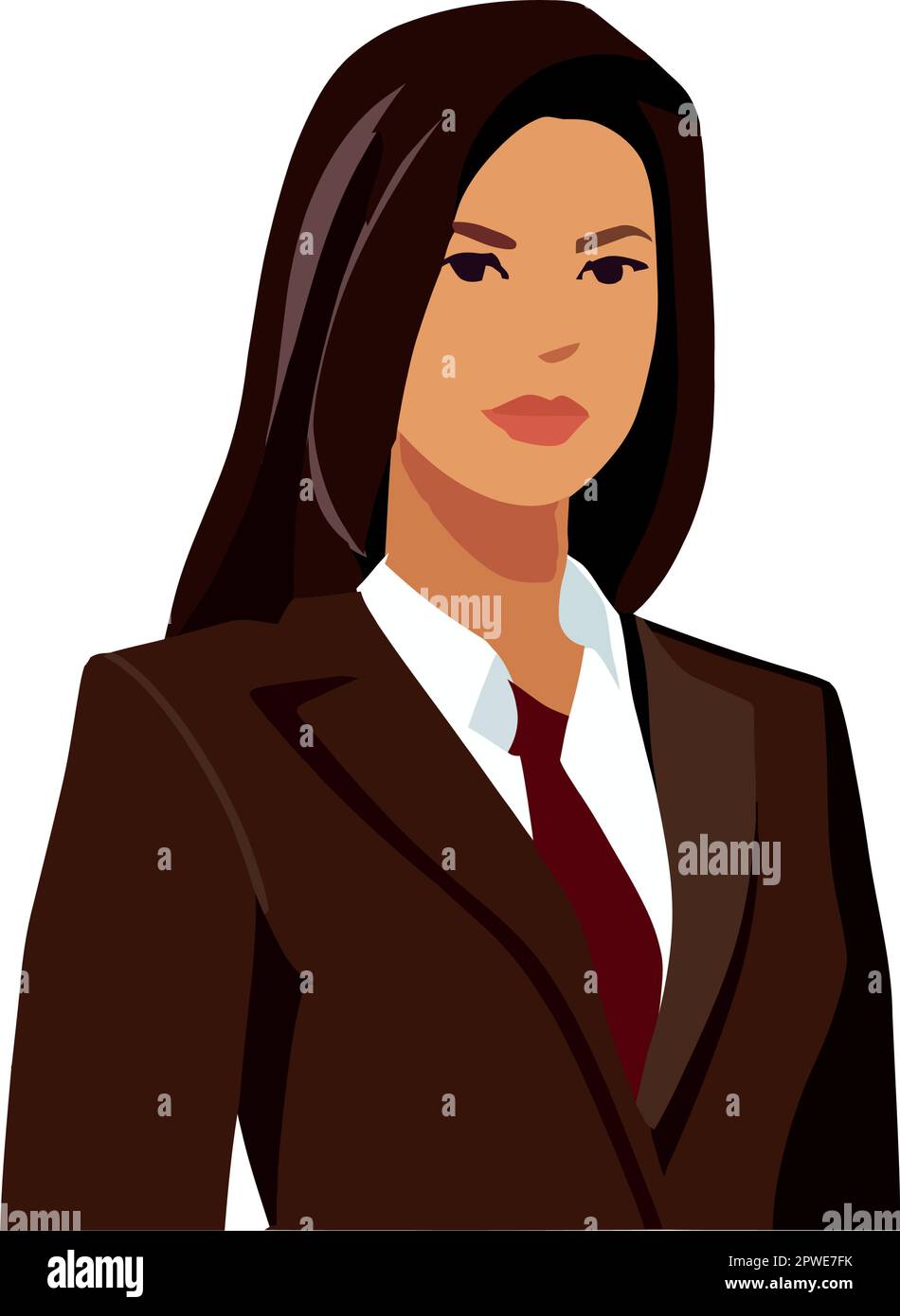 Successful businesswoman standing Stock Vector Image & Art - Alamy