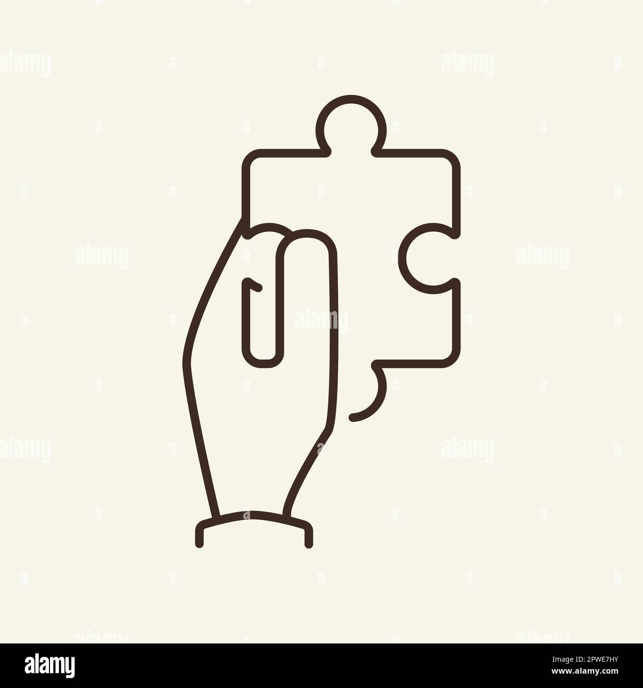 Hand making brain Stock Vector Images - Alamy