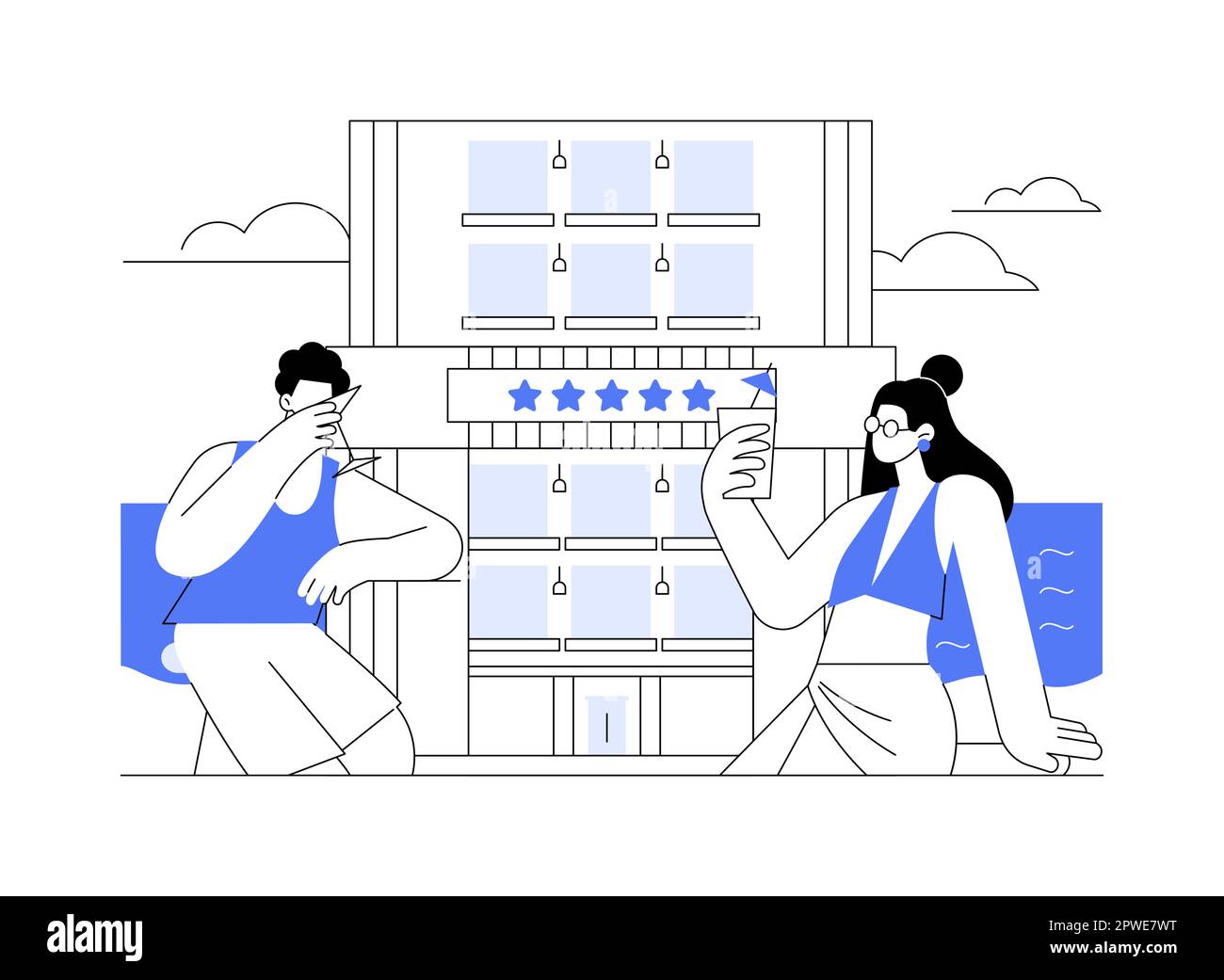 All-inclusive hotel abstract concept vector illustration Stock Vector ...