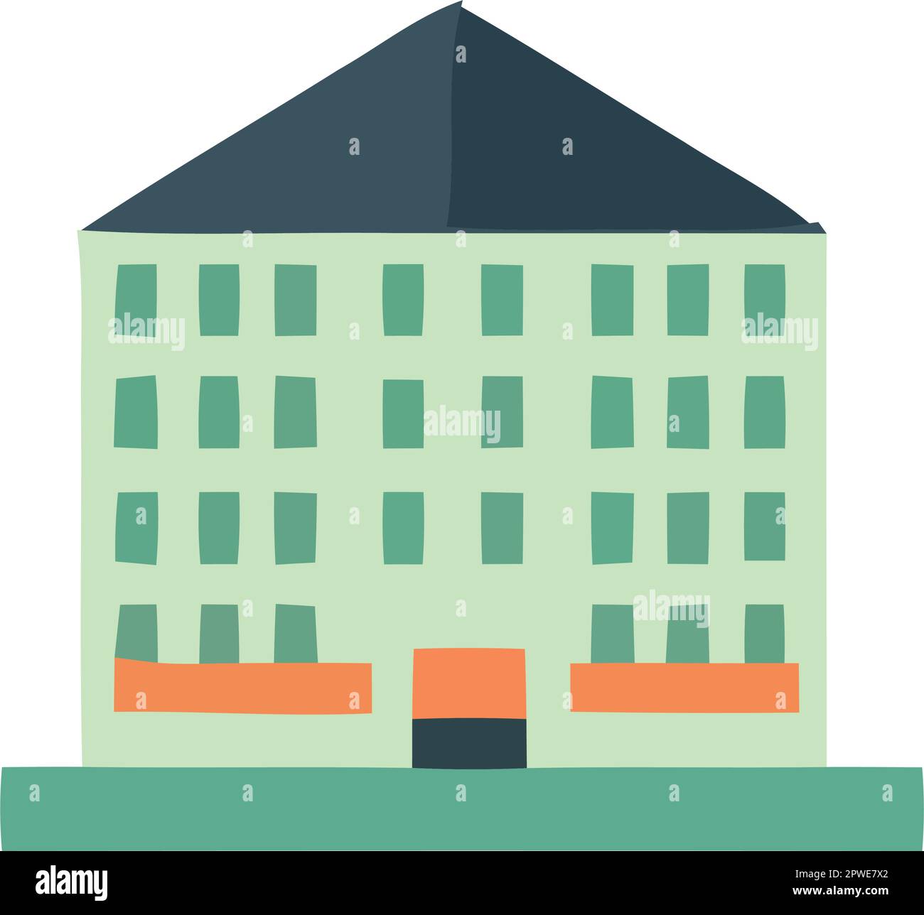 Apartments door icon flat Stock Vector Images - Alamy
