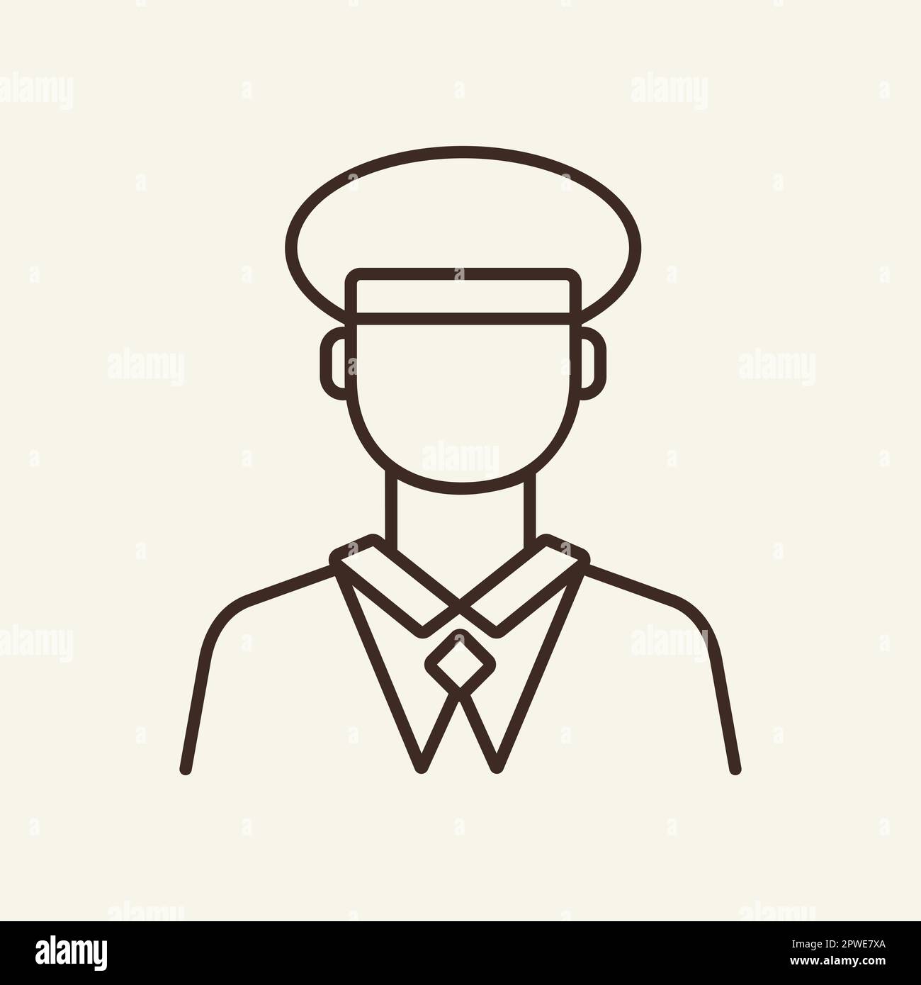 Flight line plane captain Stock Vector Images - Alamy