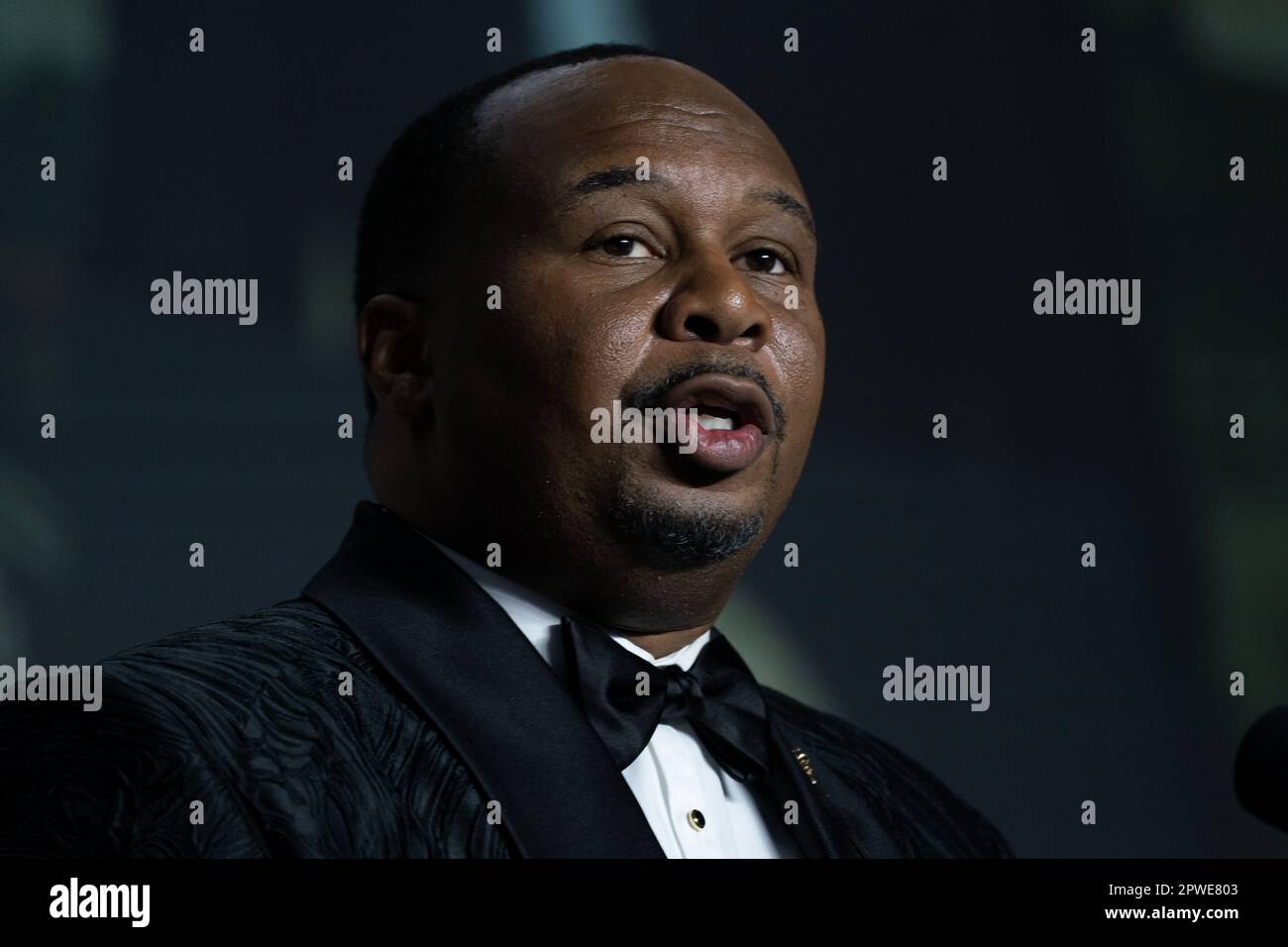 Washington DC, USA. 29th Apr, 2023. Comedian Roy Wood Jr., speaks ...