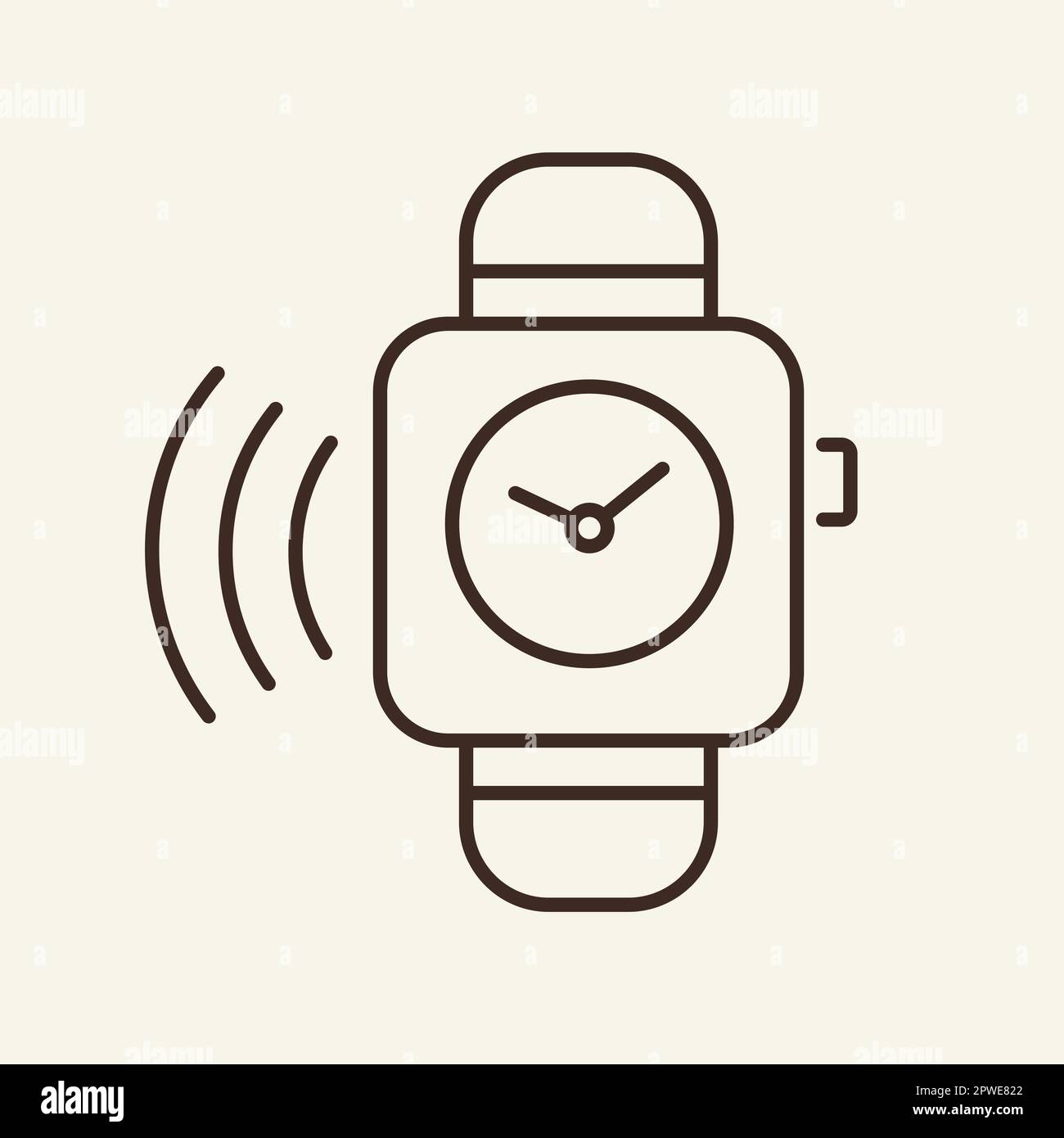 Watches clock line icon Stock Vector Images - Alamy