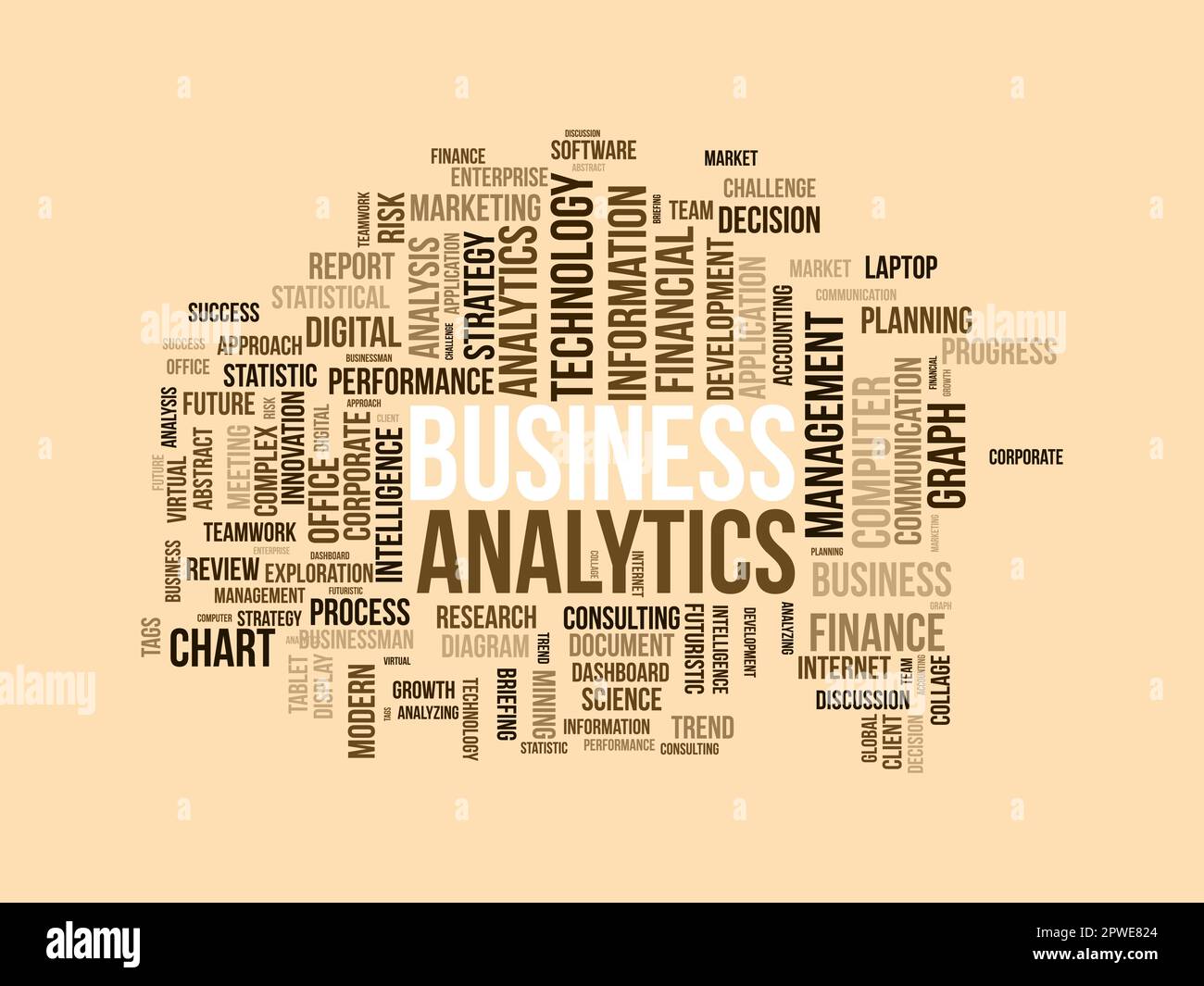 Word cloud background concept for Business analytics. Financial ...