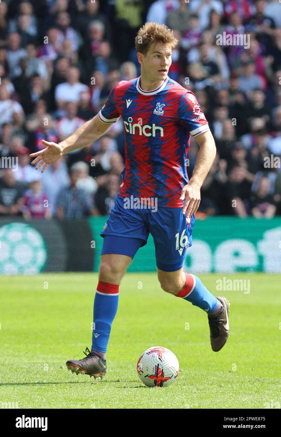 Crystal Palace's Joachim Andersen in action during English Premier ...