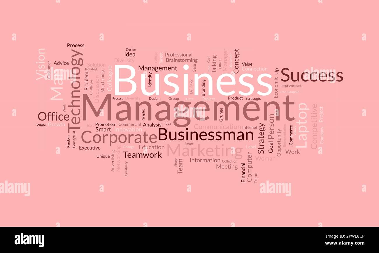 Word cloud background concept for Business Management. corporate ...