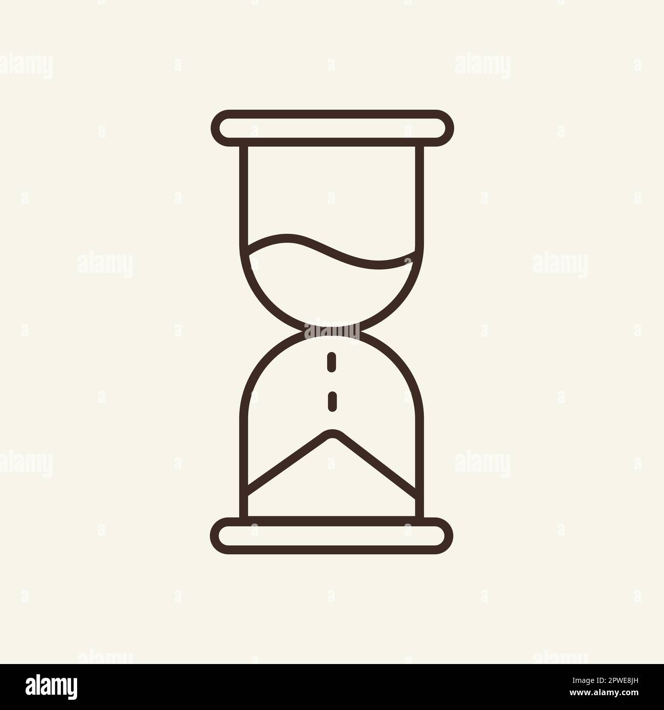 Hourglass line icon Stock Vector Image & Art - Alamy