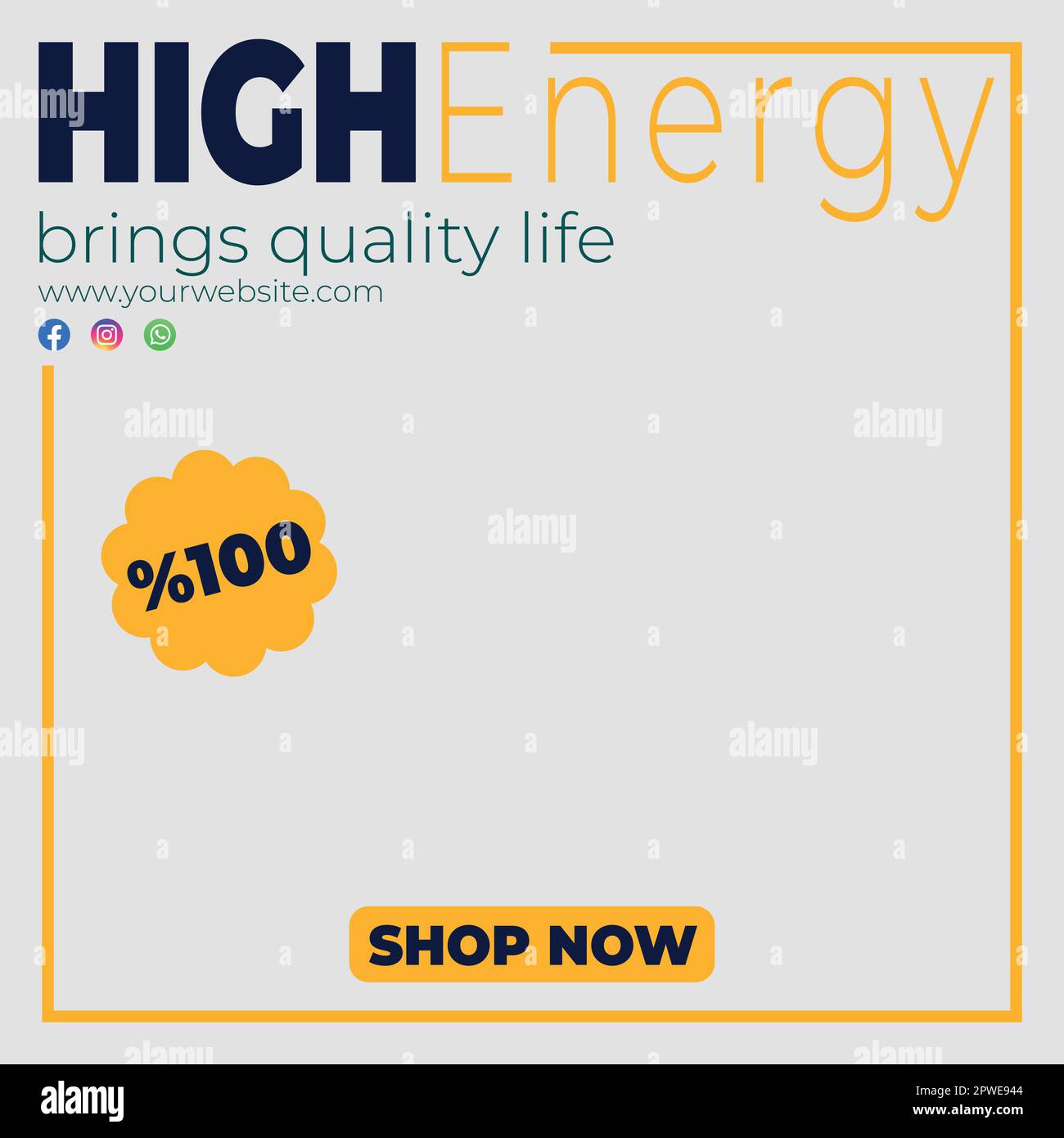 Instagram post template hi-res stock photography and images - Alamy