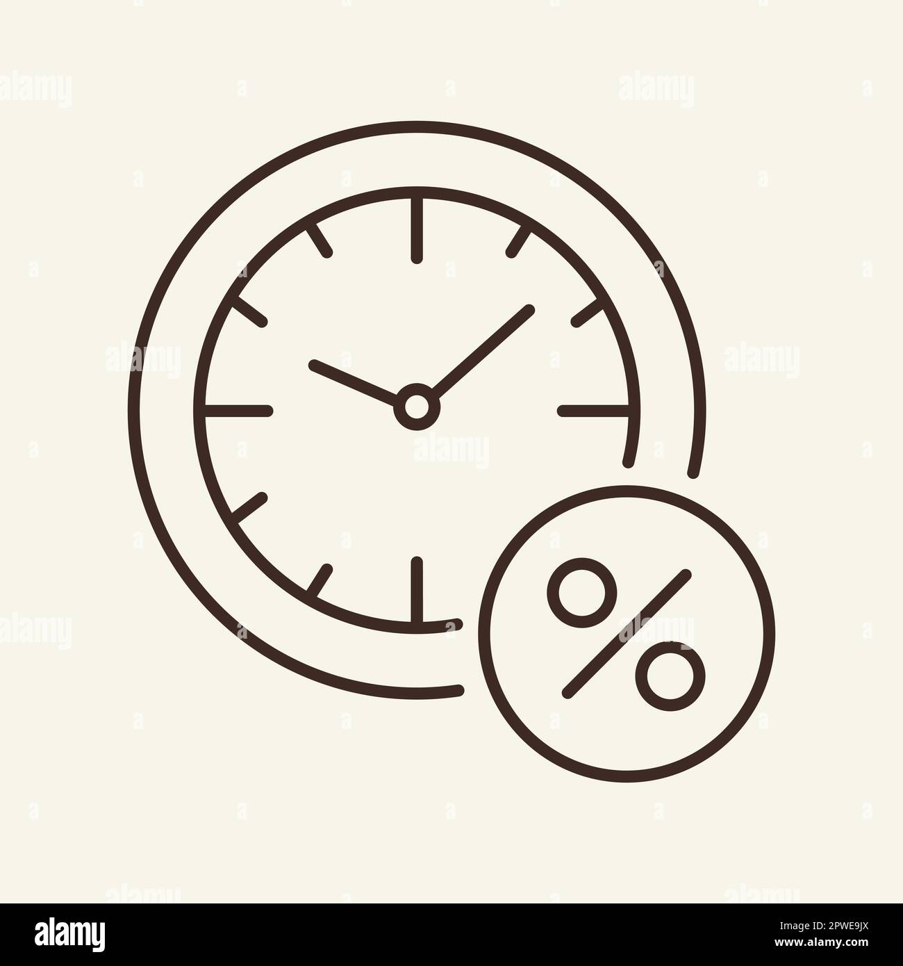 Loan timing line icon Stock Vector Image & Art - Alamy