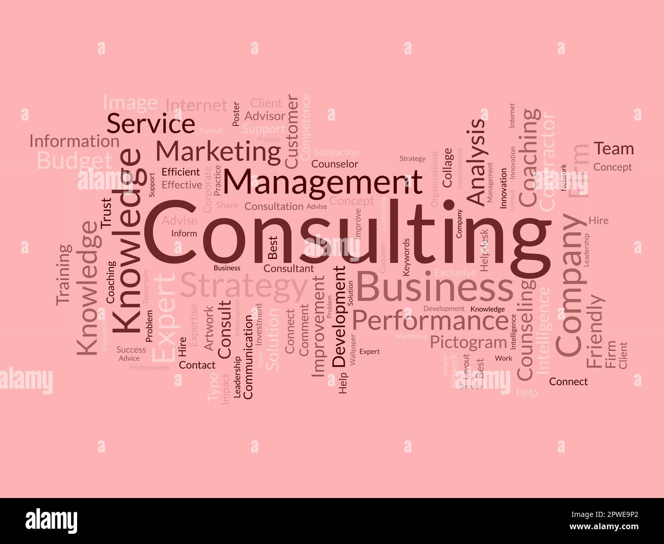 Word cloud background concept for Consulting. Business service solution ...