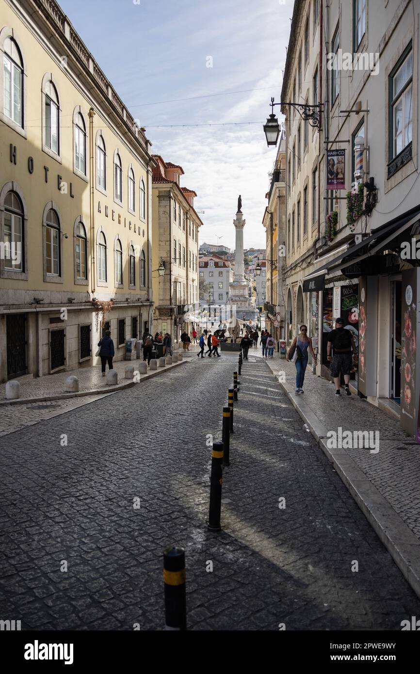 Calcada do carmo lisbon hi-res stock photography and images - Alamy