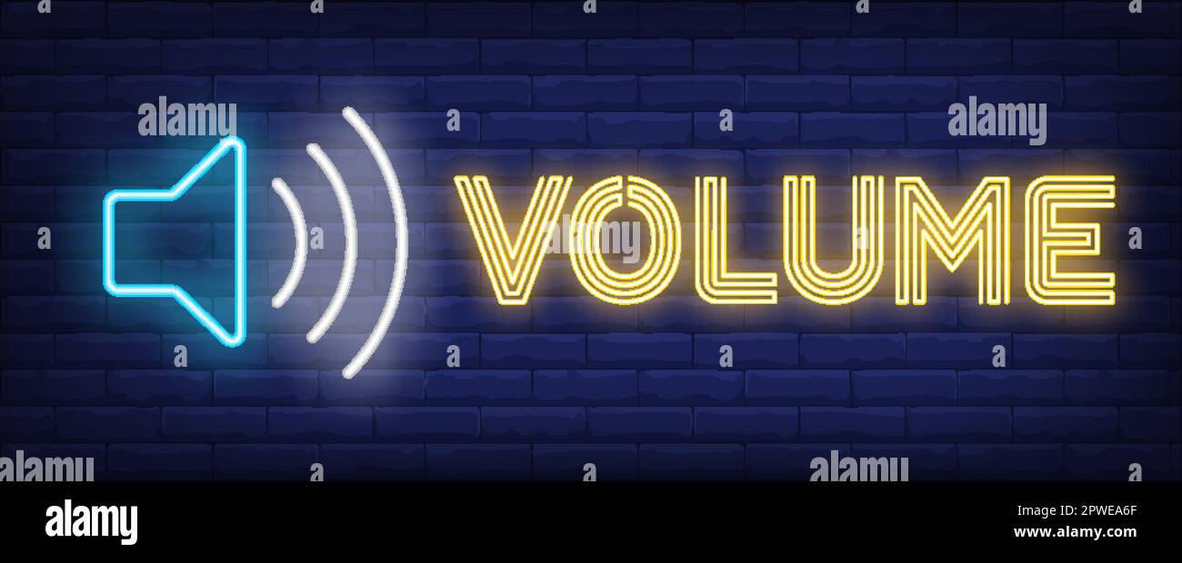 Neon loud speaker megaphone Stock Vector Images - Alamy