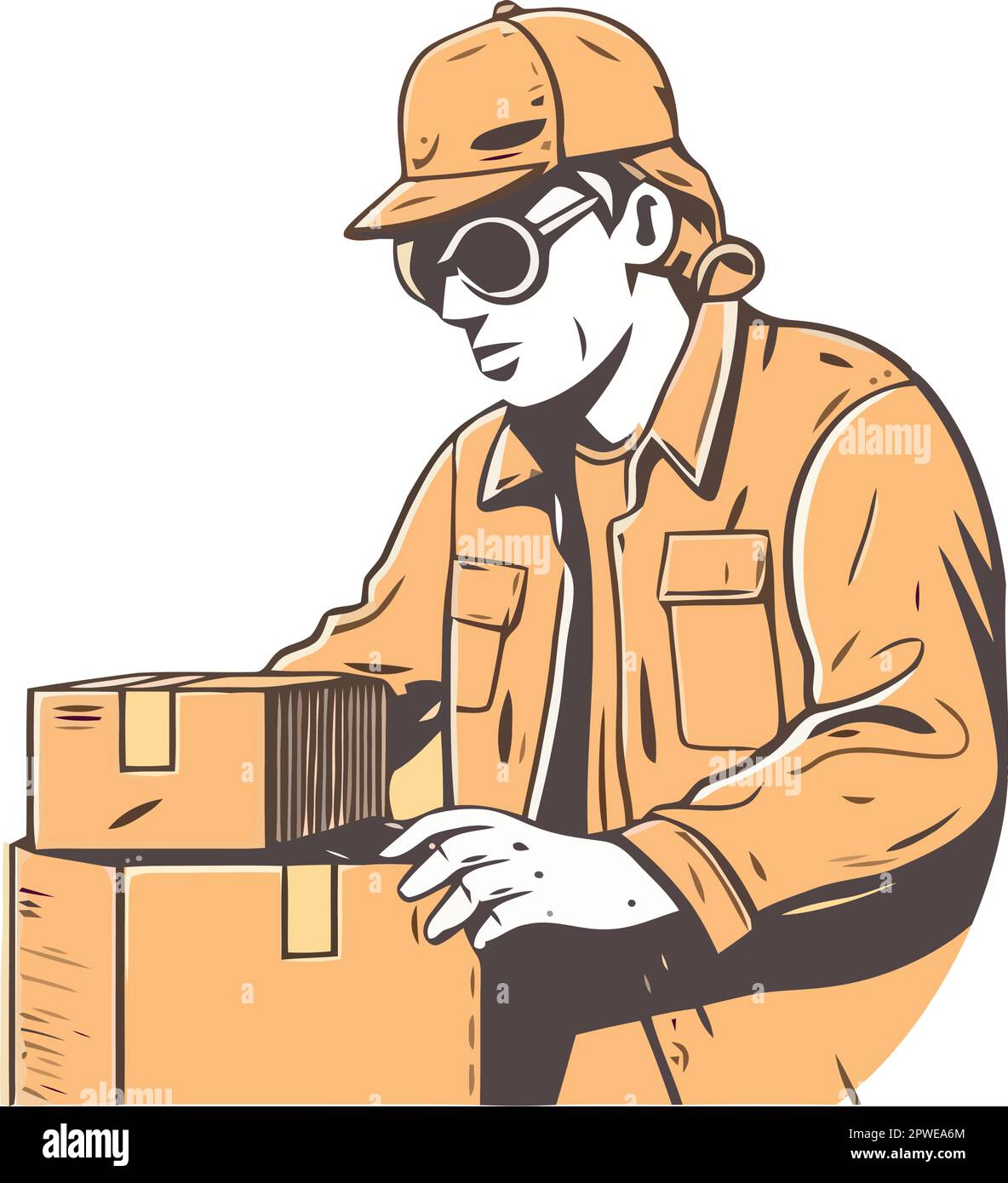 Protective carton Stock Vector Images - Alamy