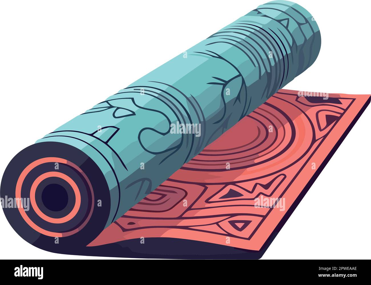 Abstract vector shapes create modern yoga backdrop Stock Vector Image ...