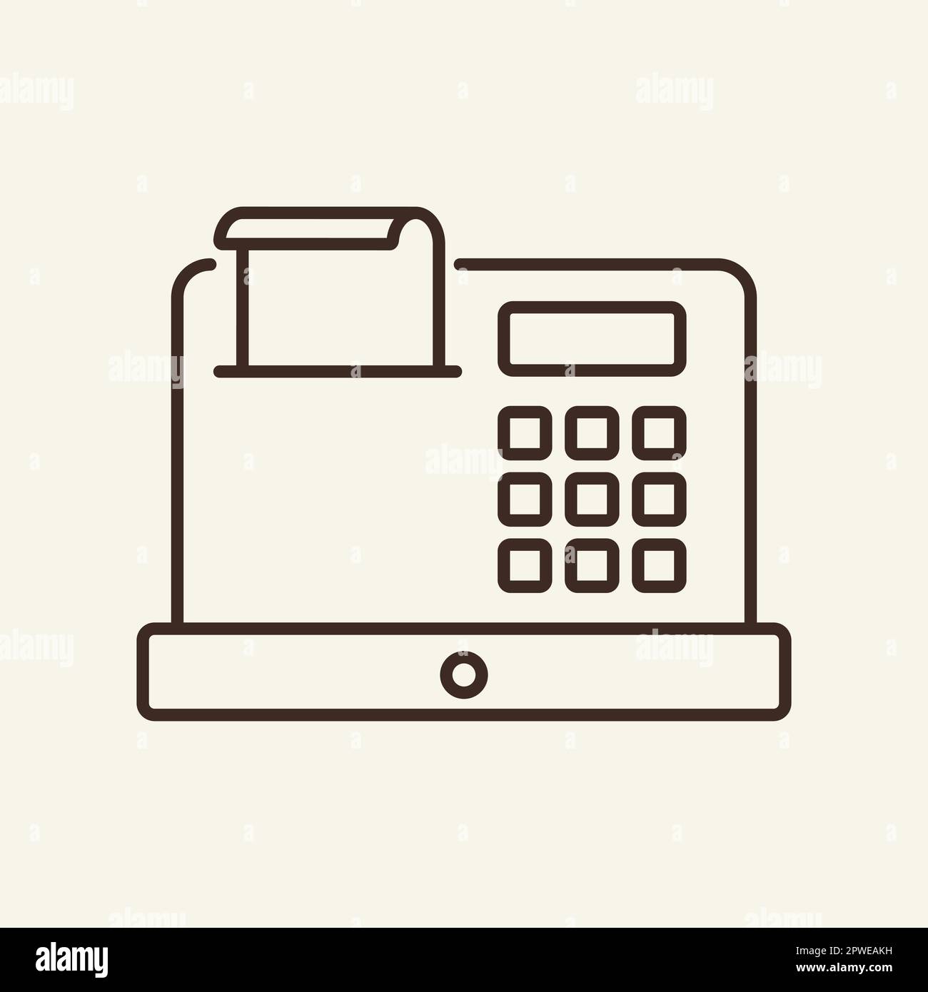 Bill counter line Stock Vector Images - Alamy