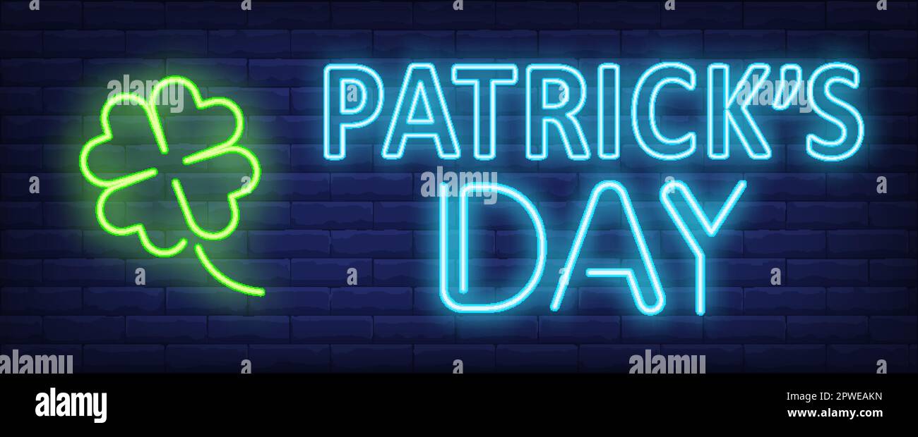 Patricks day lettering emblem hi-res stock photography and images - Alamy