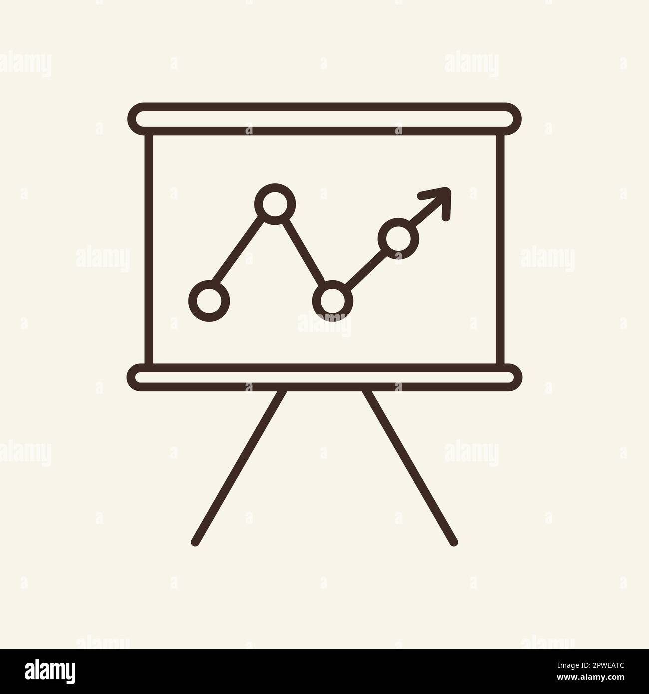 Easel with graph icon hi-res stock photography and images - Alamy