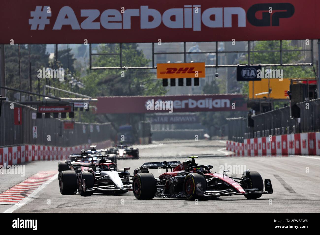 Baku, Azerbaijan. 30th Apr, 2023. Zhou Guanyu (CHN) Alfa Romeo F1 Team C43. 30.04.2023. Formula ...