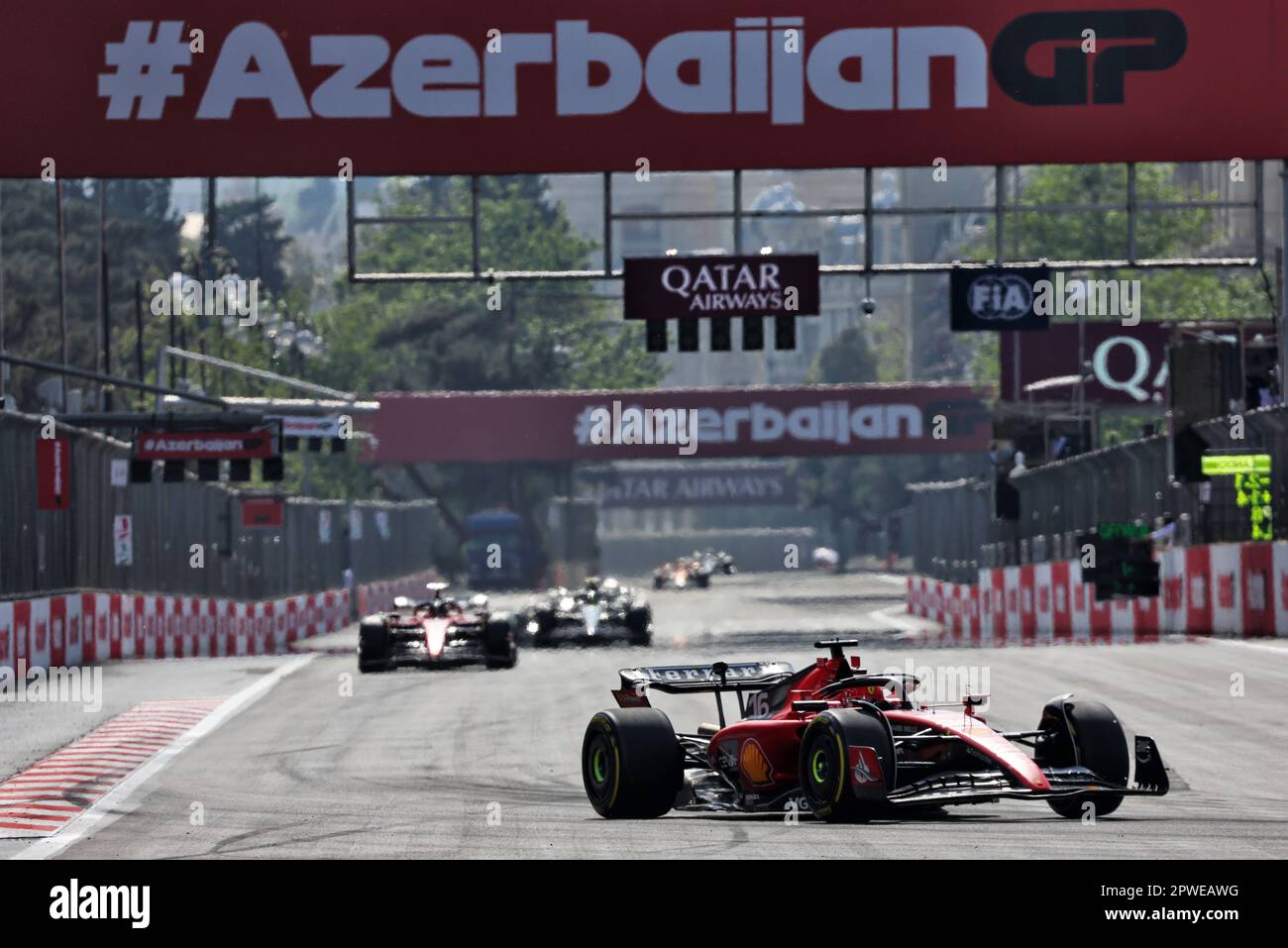 Baku, Azerbaijan. 30th Apr, 2023. Charles Leclerc (MON) Ferrari SF-23. 30.04.2023. Formula 1 ...