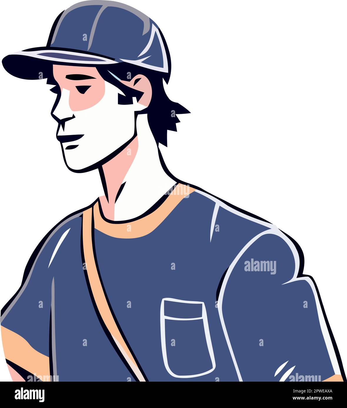athlete in baseball cap wins competition Stock Vector Image & Art - Alamy