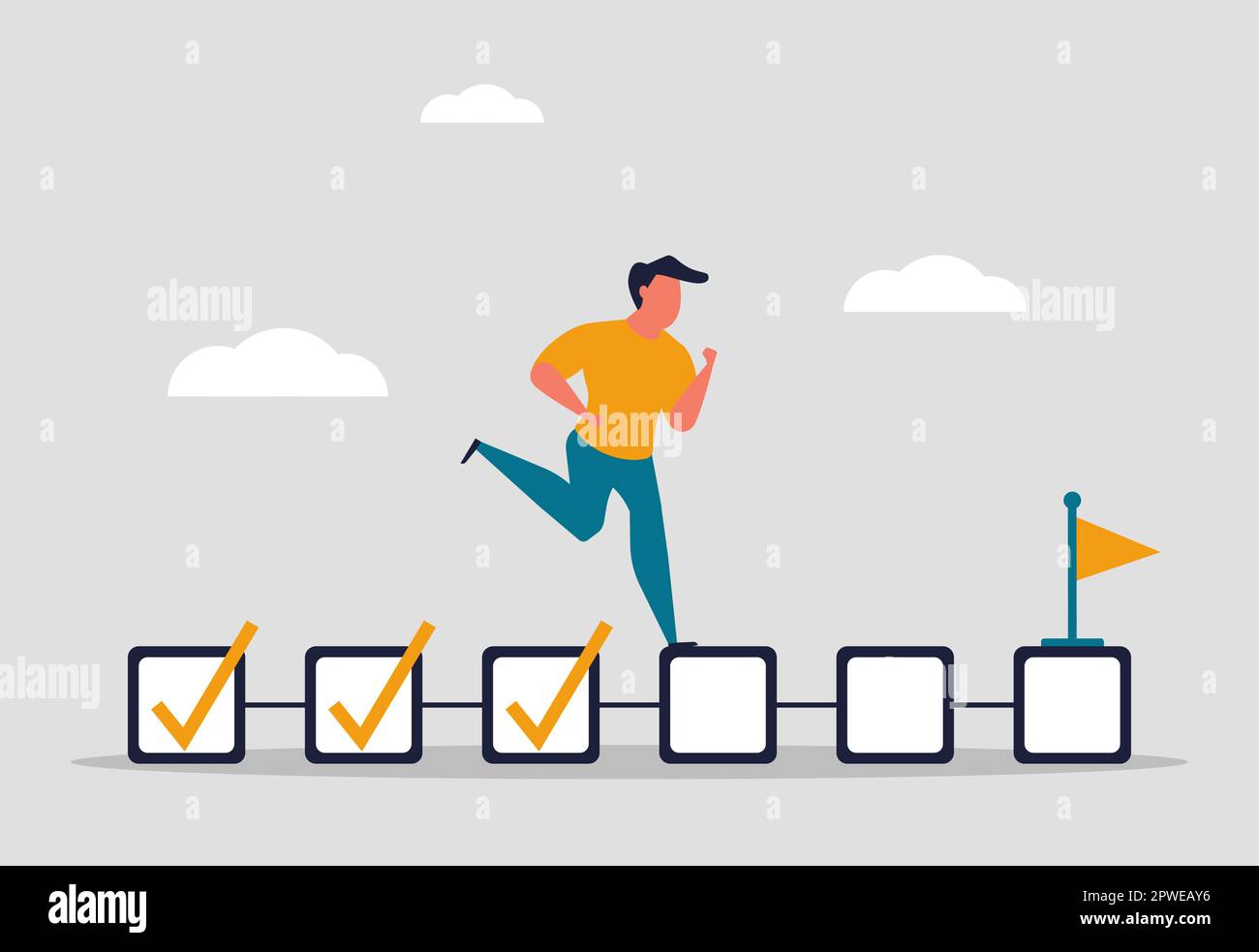 Tracking and completing business tasks. Project management in the ...