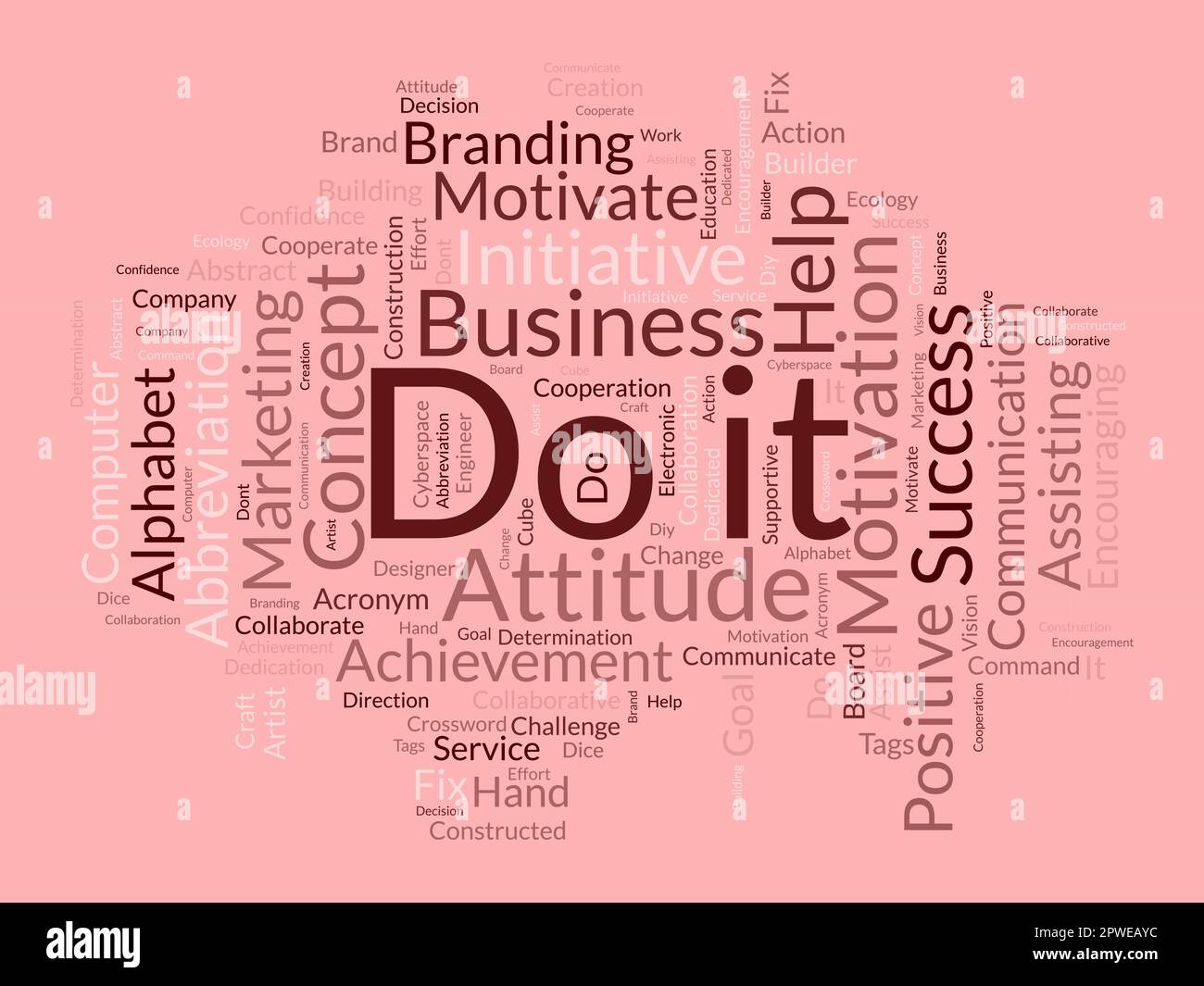 Word cloud background concept for do it. Marketing action challenge for ...