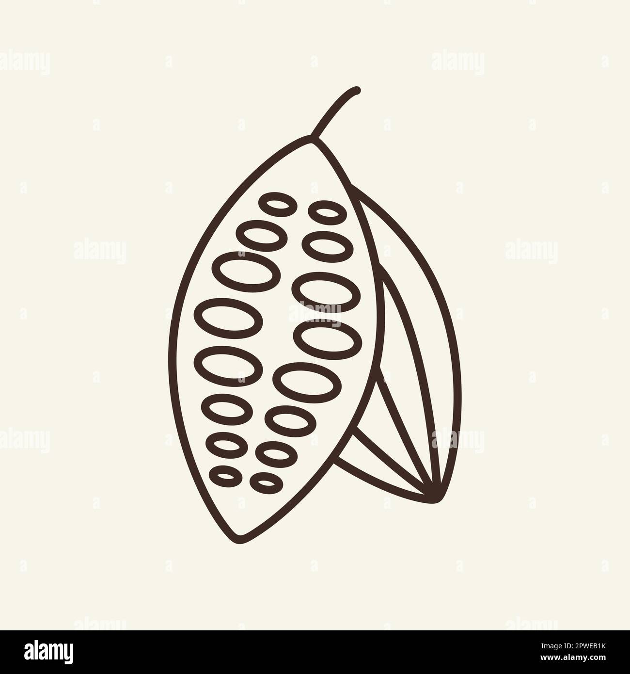 Harvest cocoa bean Stock Vector Images - Alamy