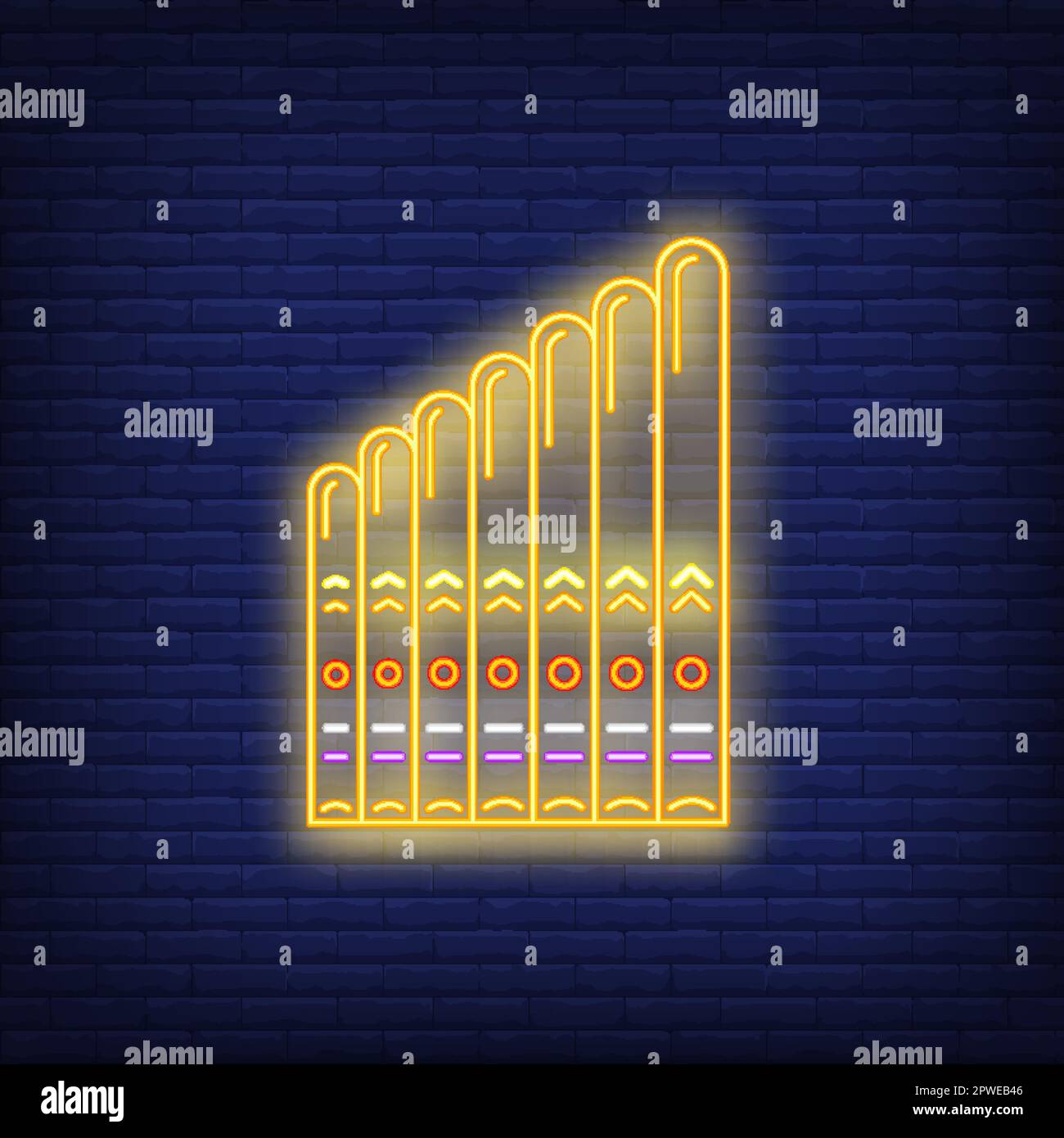Indian pan flute neon sign Stock Vector Image & Art - Alamy