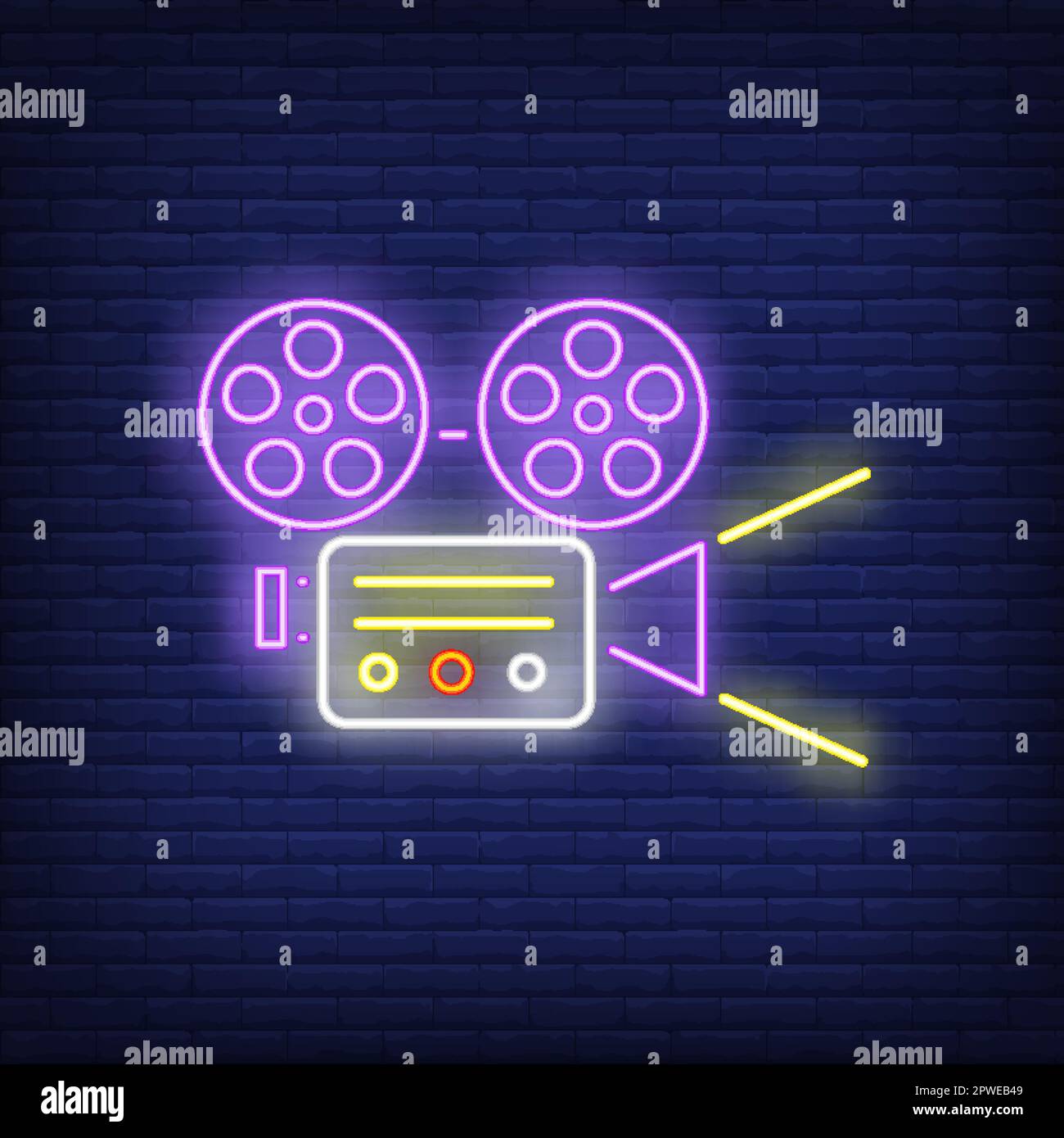 Film camera neon sign Stock Vector Image & Art - Alamy