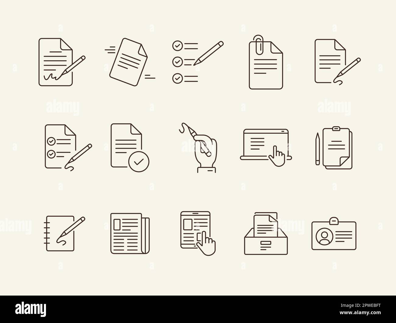 Authorship writing hi-res stock photography and images - Alamy