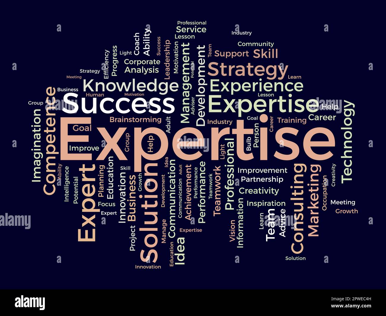 Word cloud background concept for Expertise. Business success ...