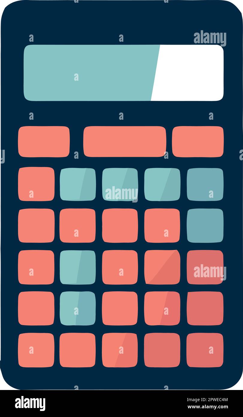 calculator of finance and business equipment Stock Vector Image & Art ...