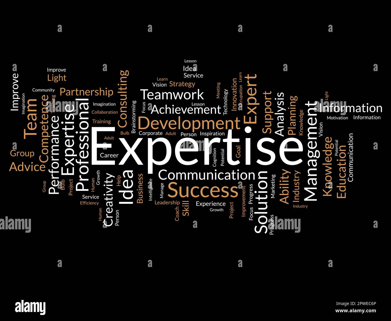 Word cloud background concept for Expertise. Business success ...
