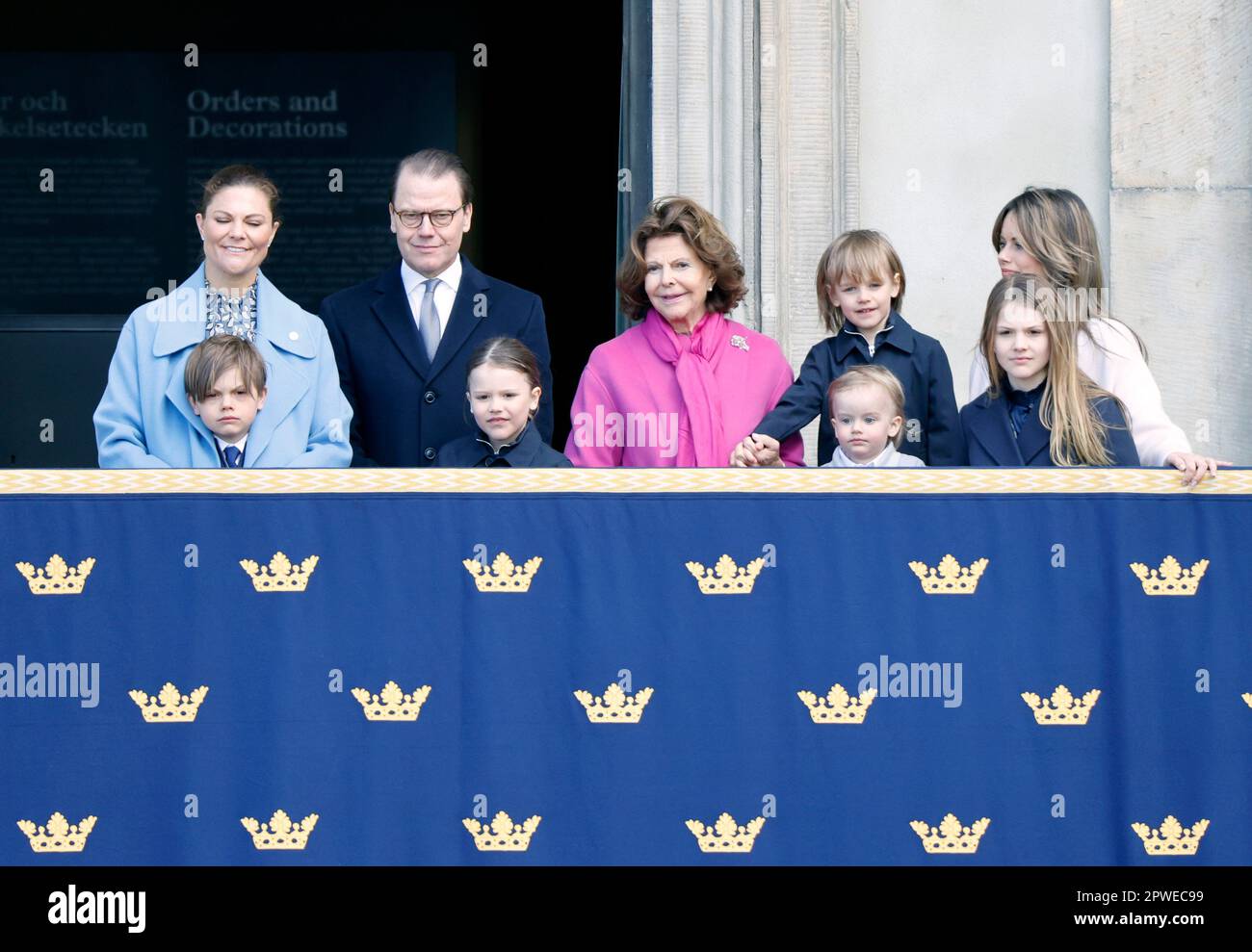 STOCKHOLM 20230430Crown Princess Victoria, Prince Oscar, Prince Daniel ...