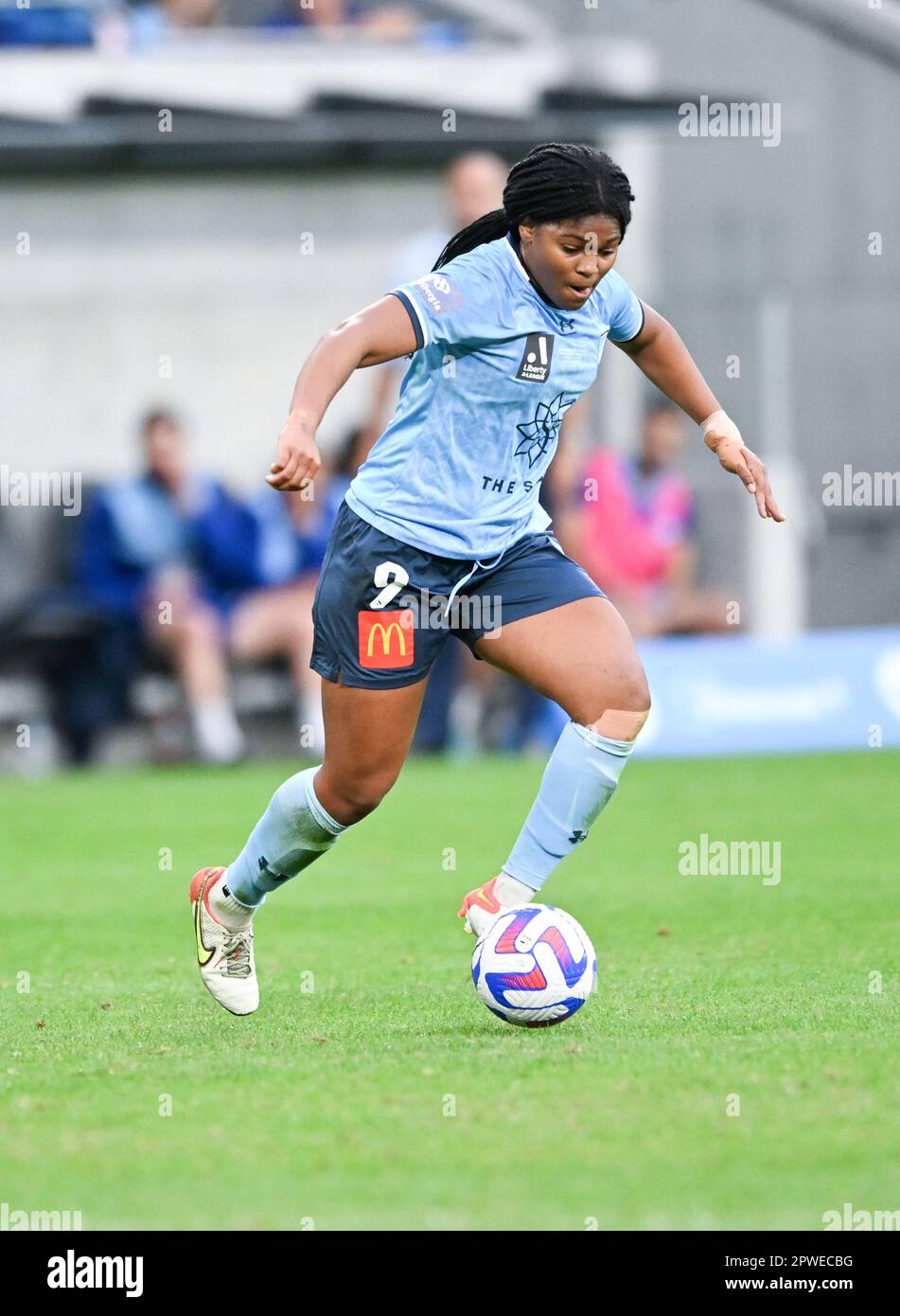 Sydney, Australia. 30th Apr, 2023. Madison Haley of Sydney FC is seen ...