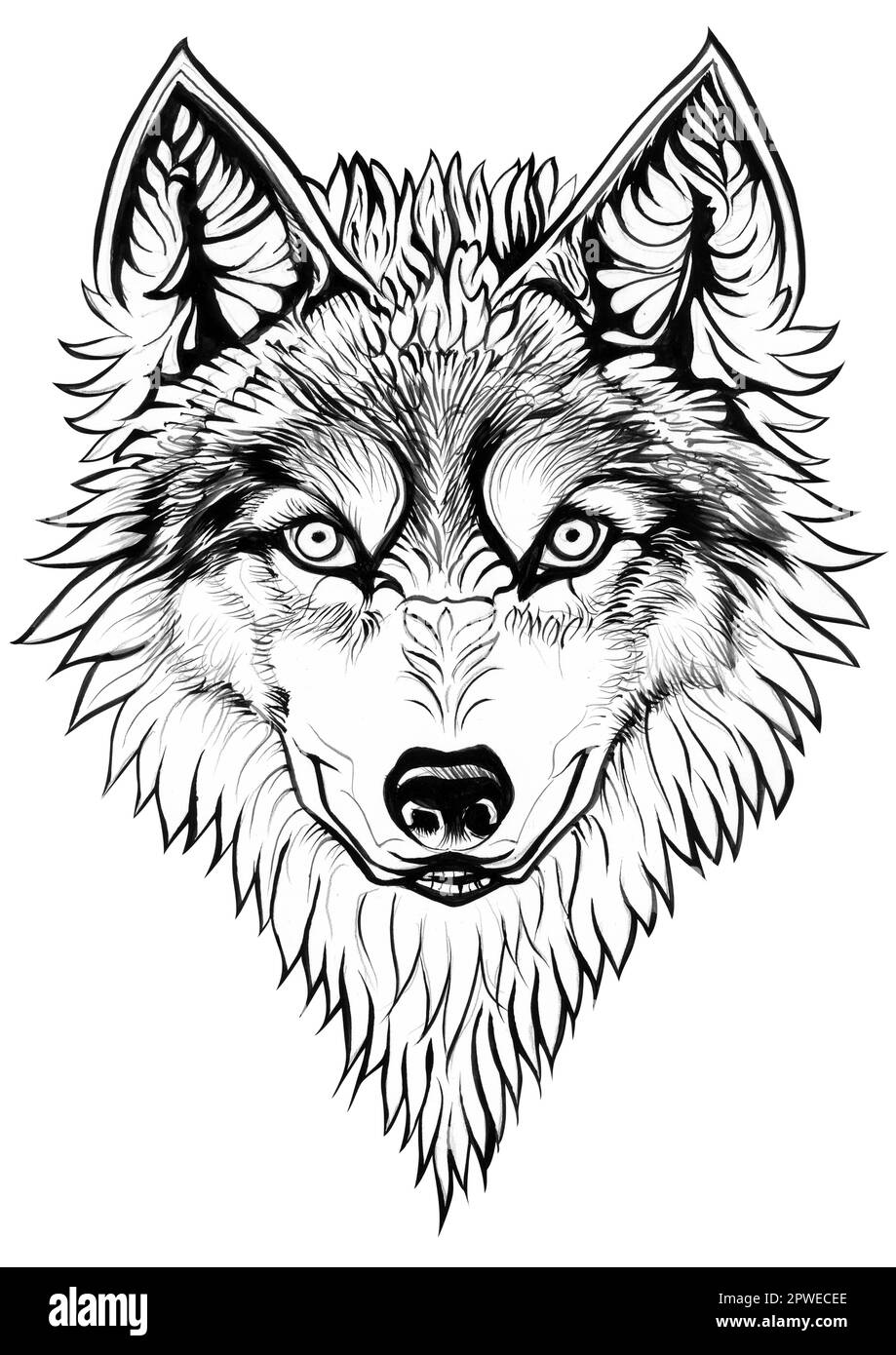 Wolf Lineart