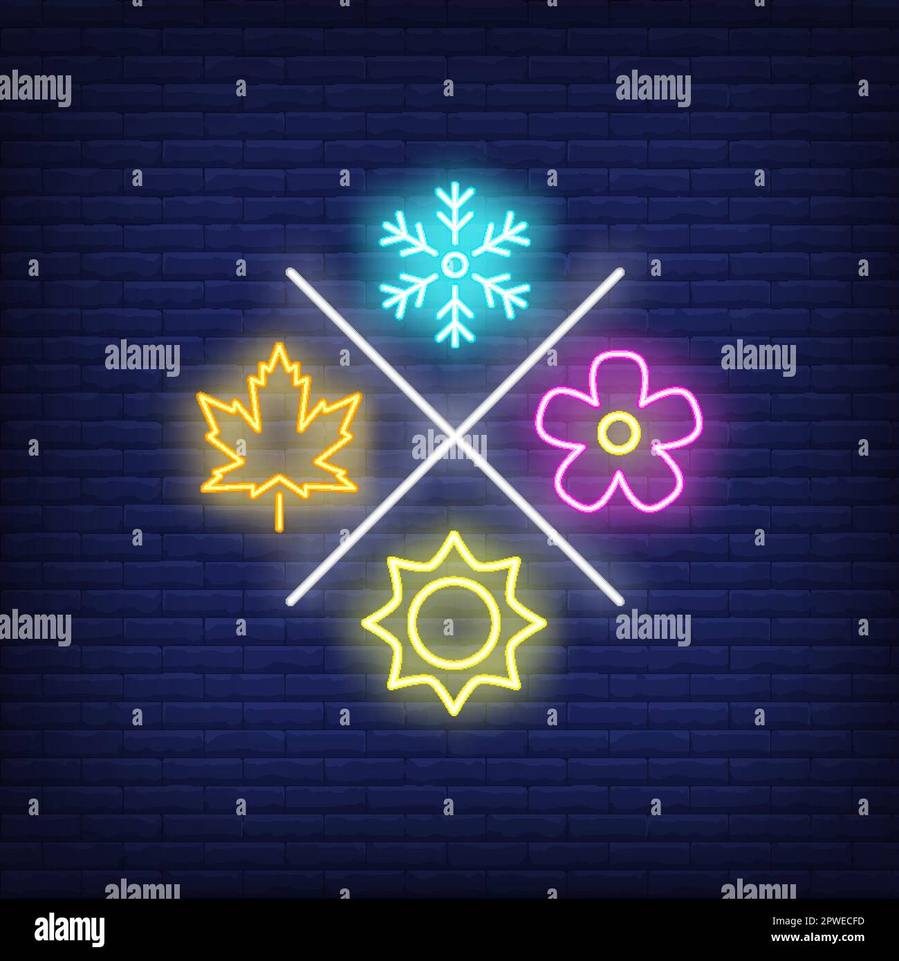 Four seasons neon sign Stock Vector Image & Art - Alamy