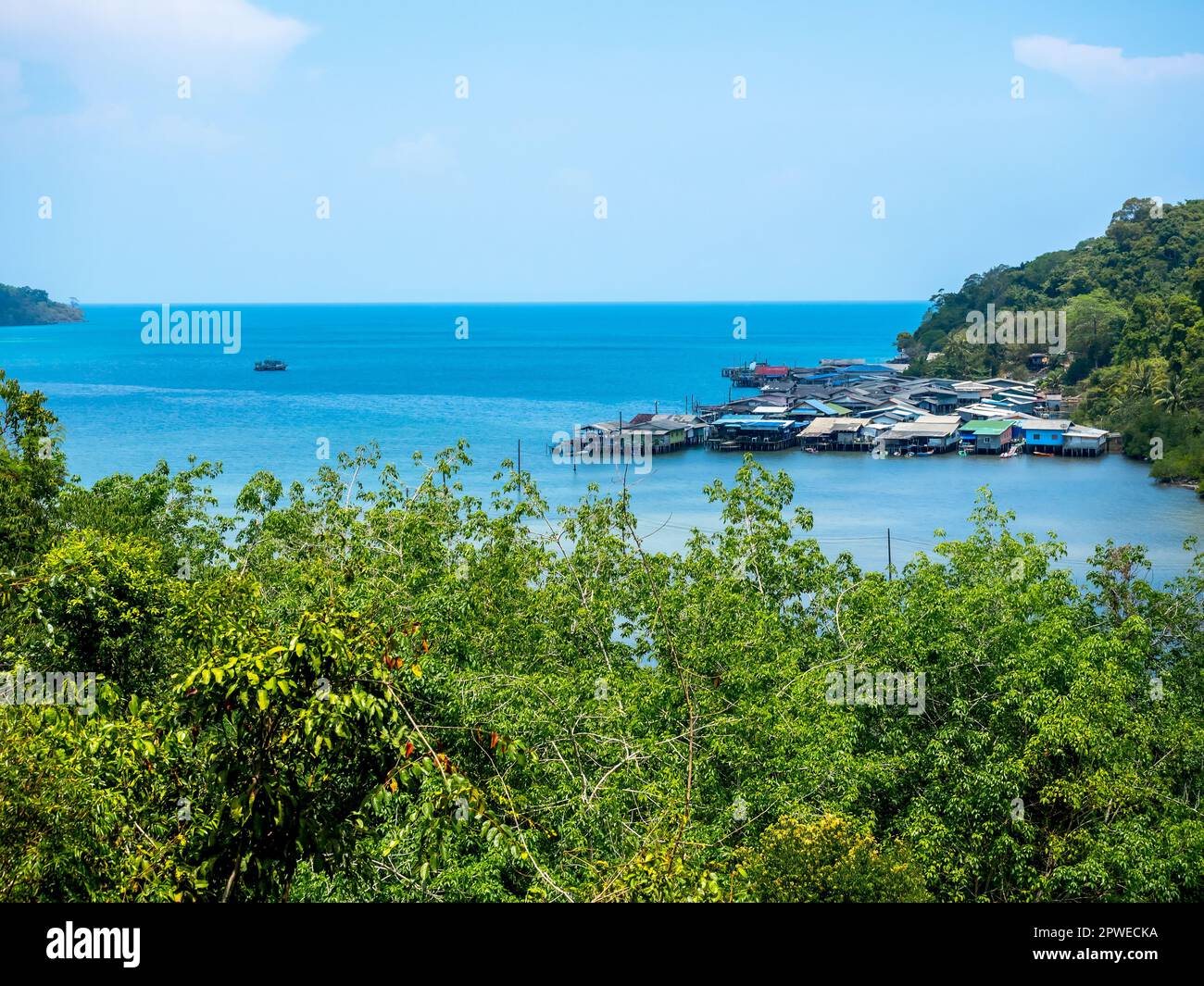 Ao Yai village, Koh kood, trat, Thailand. Scene of fisherman local ...