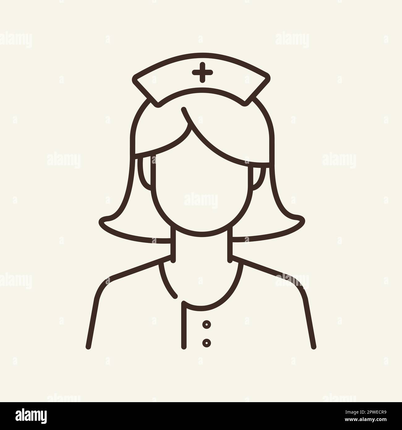 Nurse concept icon linear hi-res stock photography and images - Alamy
