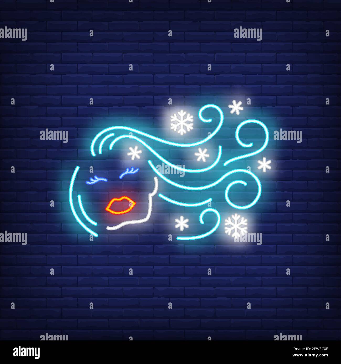 Icy girl neon sign Stock Vector Image & Art - Alamy