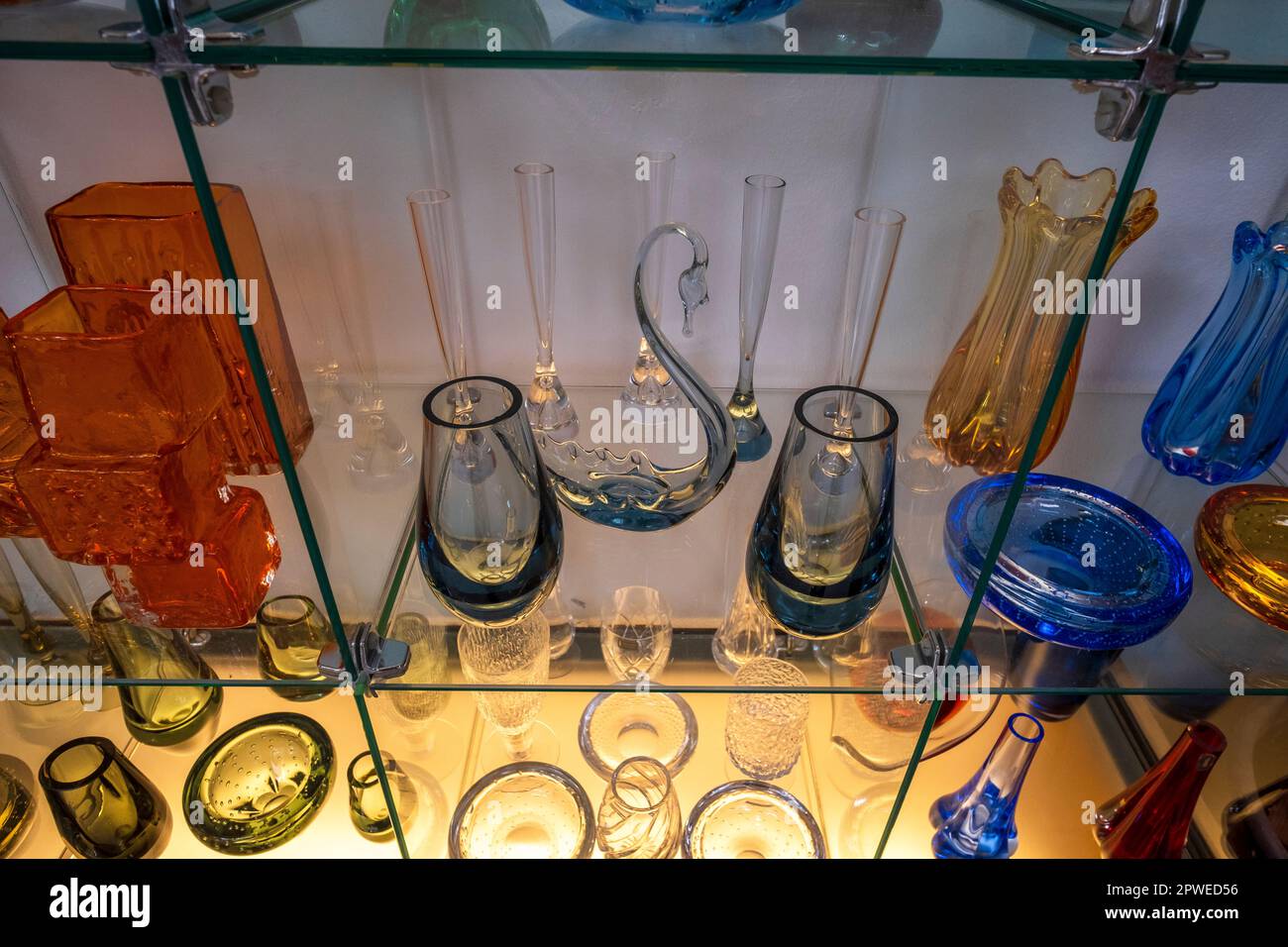 Exhibit at the Museo del Vidrio y Cristal (Glass and Crystal Museum ...