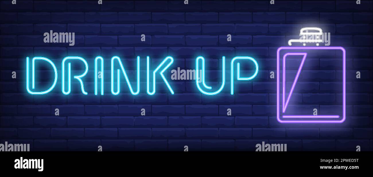 Neon sign liquor Stock Vector Images - Alamy