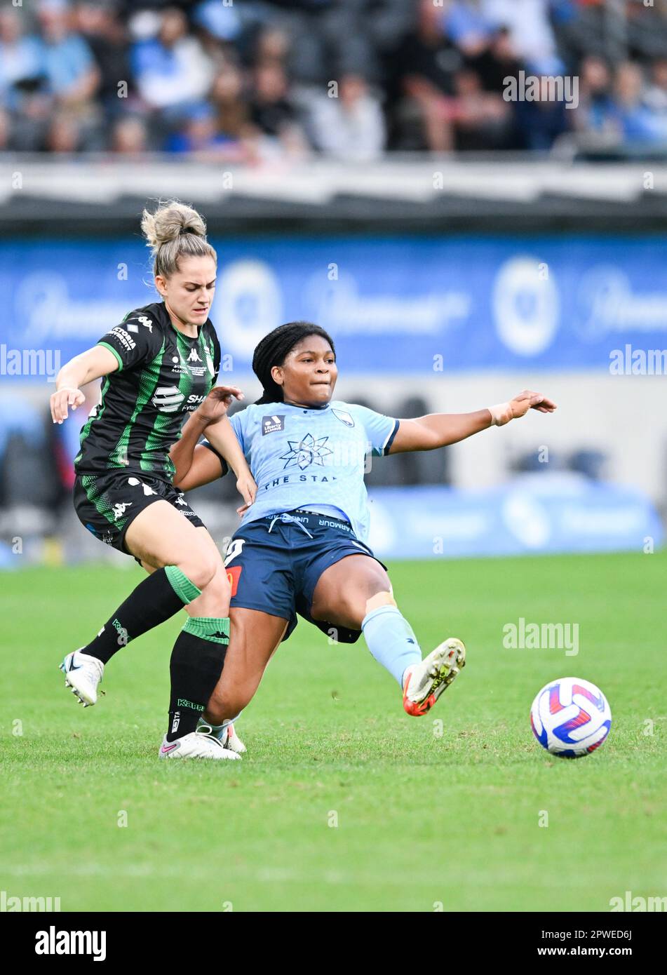 Sydney, Australia. 30th Apr, 2023. Madison Haley of Sydney FC is seen ...