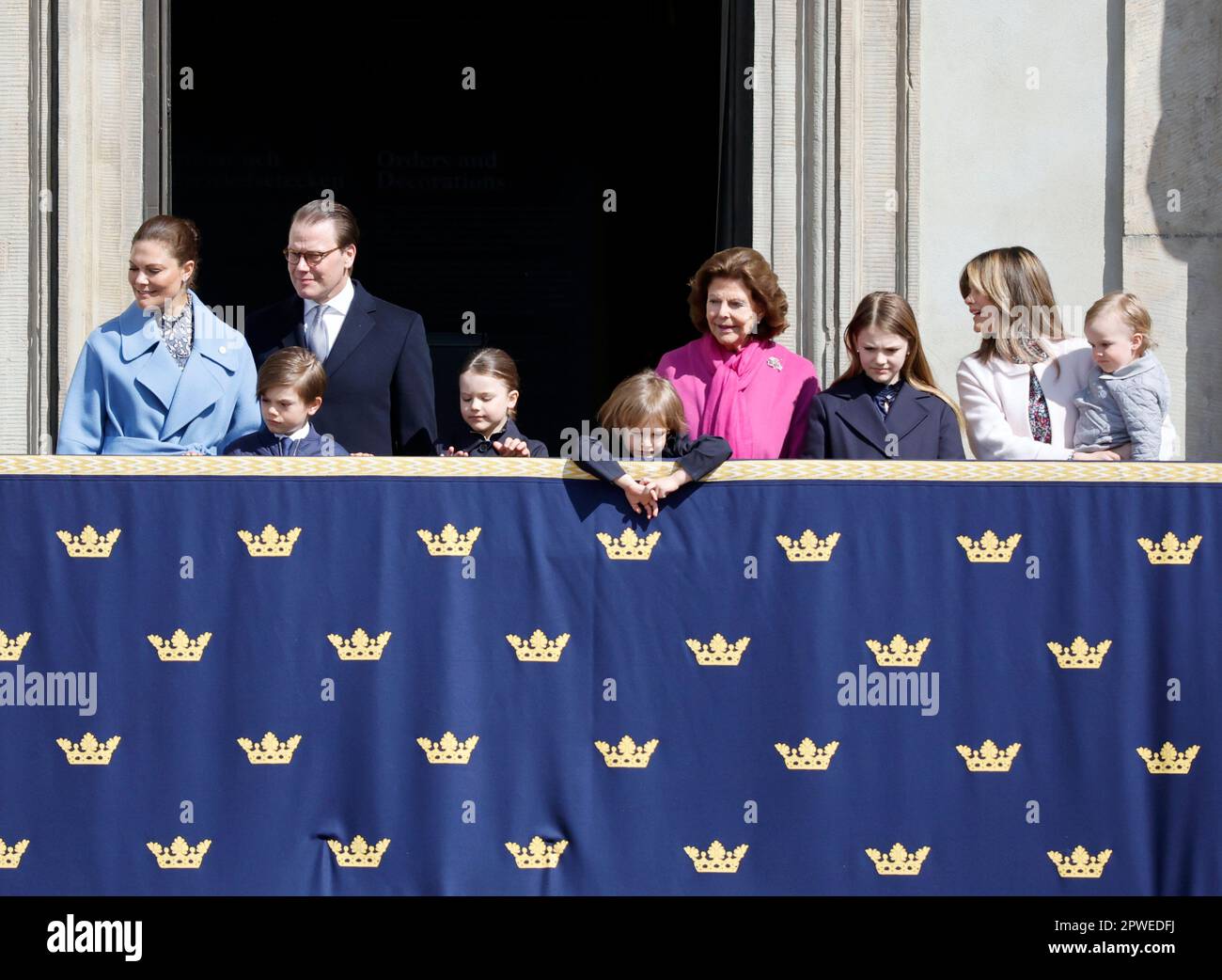 STOCKHOLM 20230430Crown Princess Victoria, Prince Daniel, Prince Oscar ...