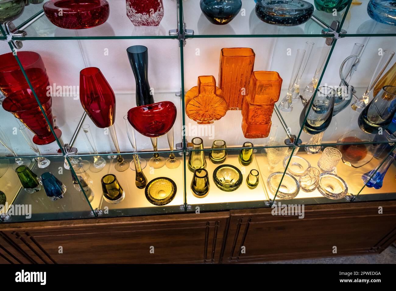 Exhibit at the Museo del Vidrio y Cristal (Glass and Crystal Museum ...