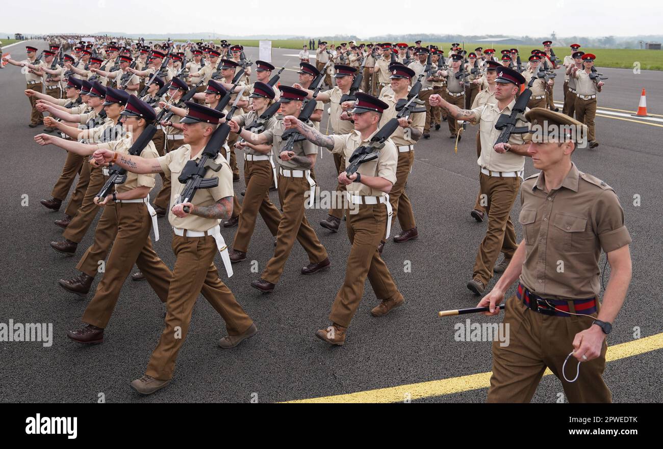 Members of the Army take part in a full tri-service and Commonwealth ...