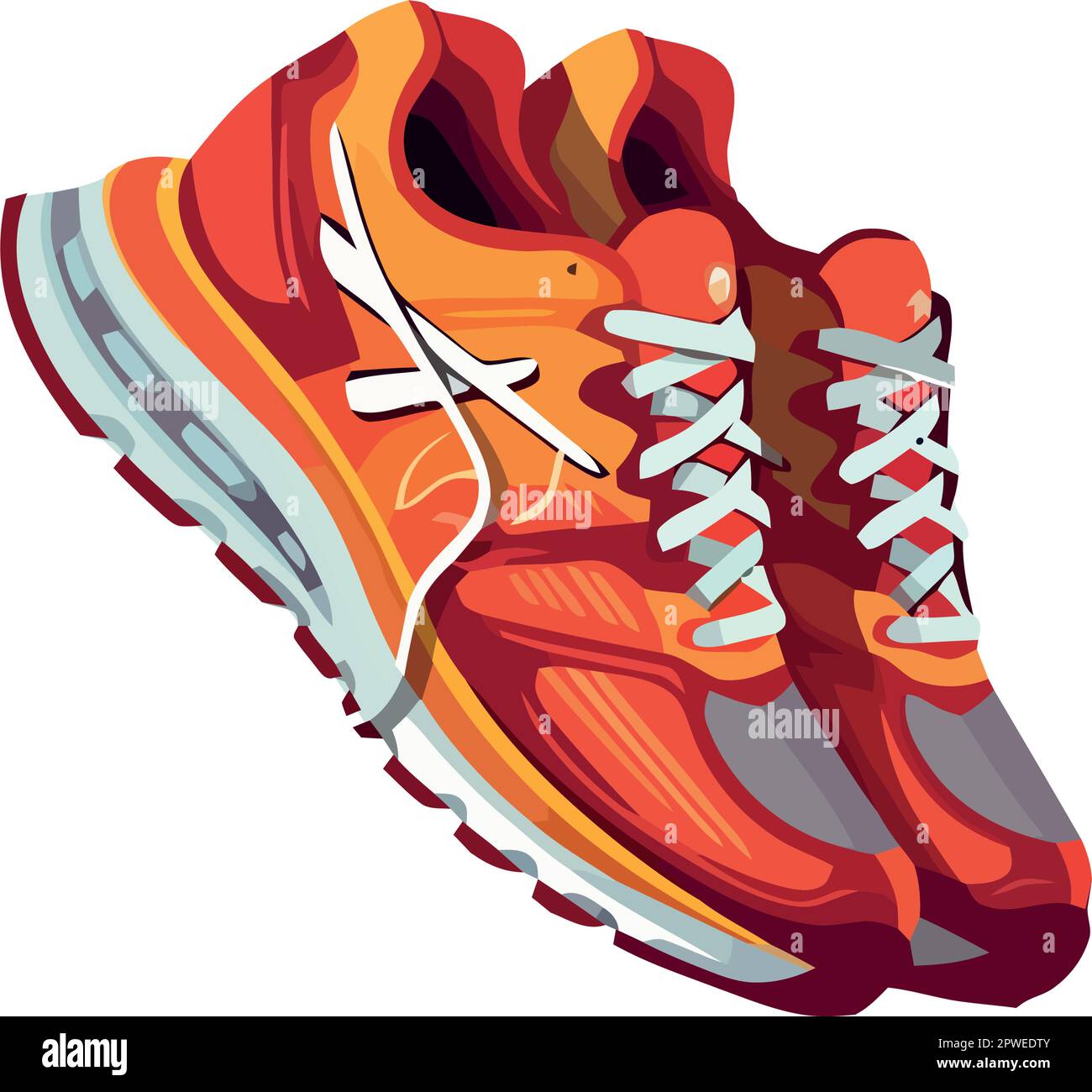 Running shoe symbolizes healthy lifestyle and competition Stock Vector ...