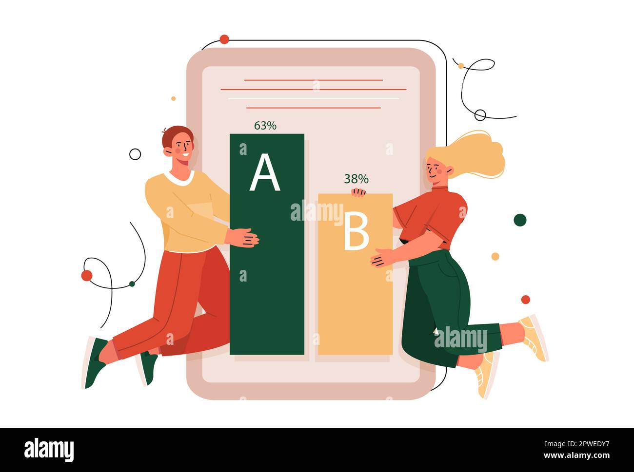 Split screen two people hi-res stock photography and images - Alamy